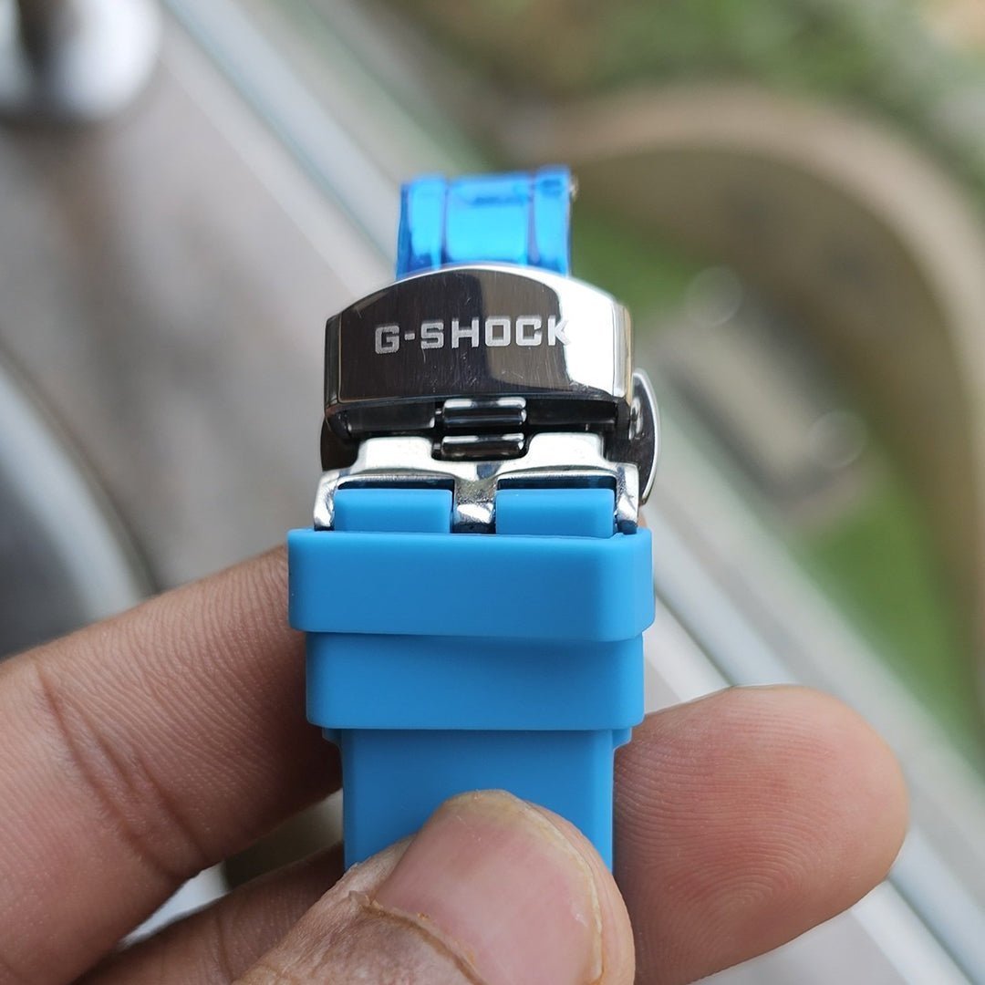 G-shock Sky Blue Silicon Premium Watch – Royal Style